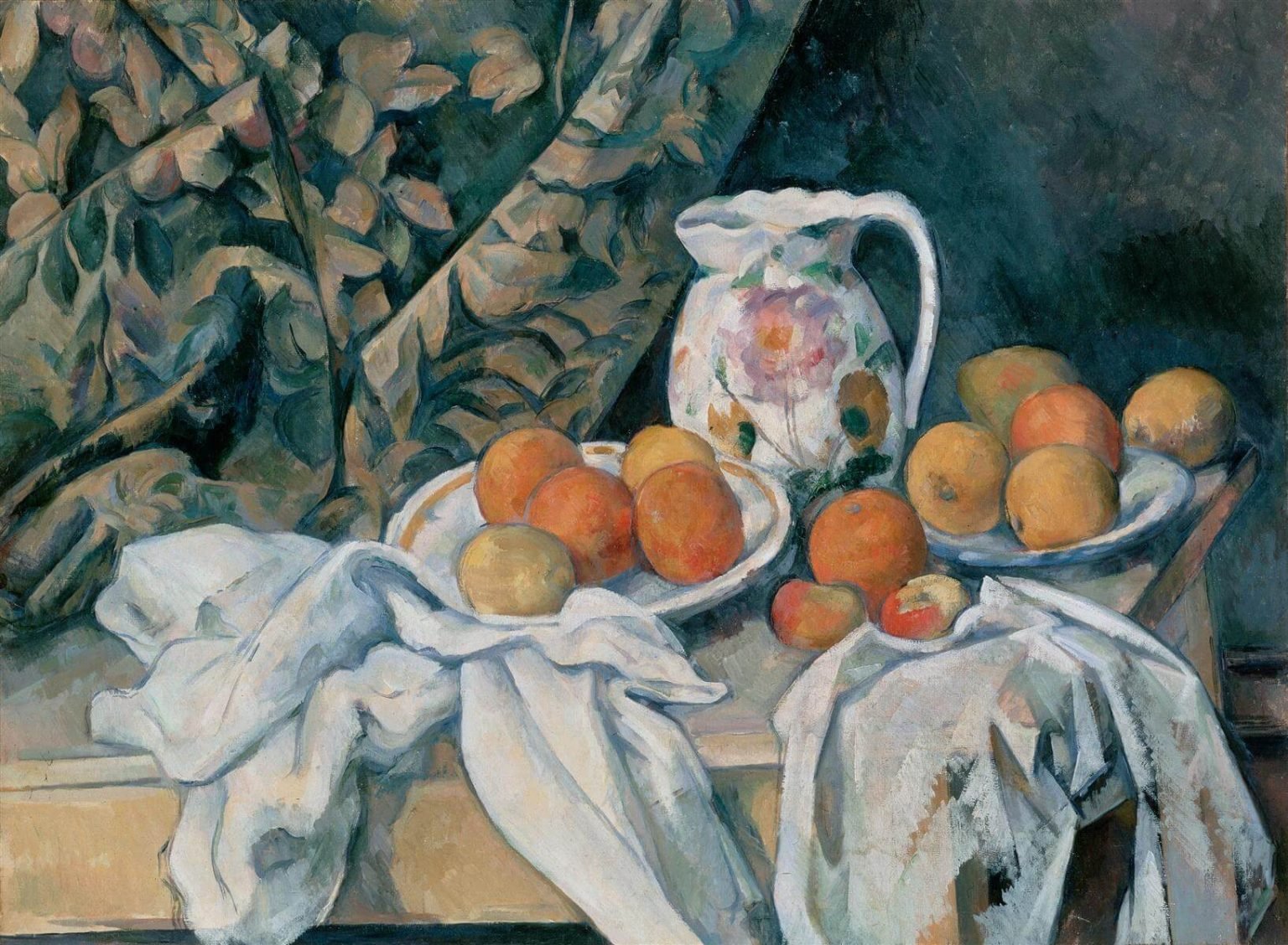 Still Life with Plate of Cherries - Paul Cézanne - Museum Quality Oil ...